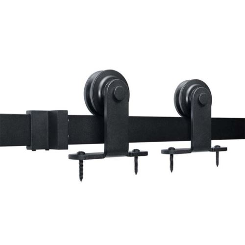 DBRNS-A02 -Black Barn Door Slider Set | US Metal Designs