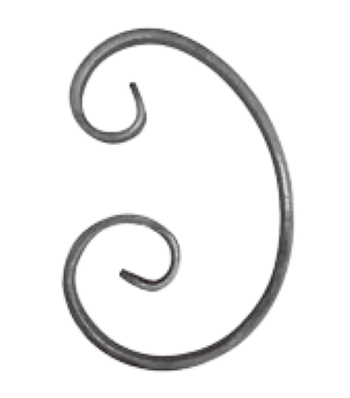 C016 Forged Steel Offset C-Scroll | US Metal Designs